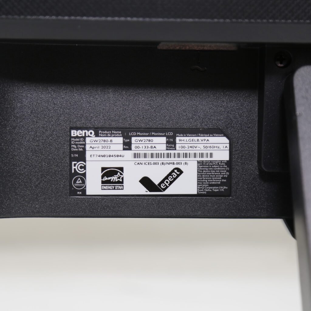 2022 BenQ GW2780-B LED Monitor 27" FHD 1080p HDMI, DisplayPort, IPS ...